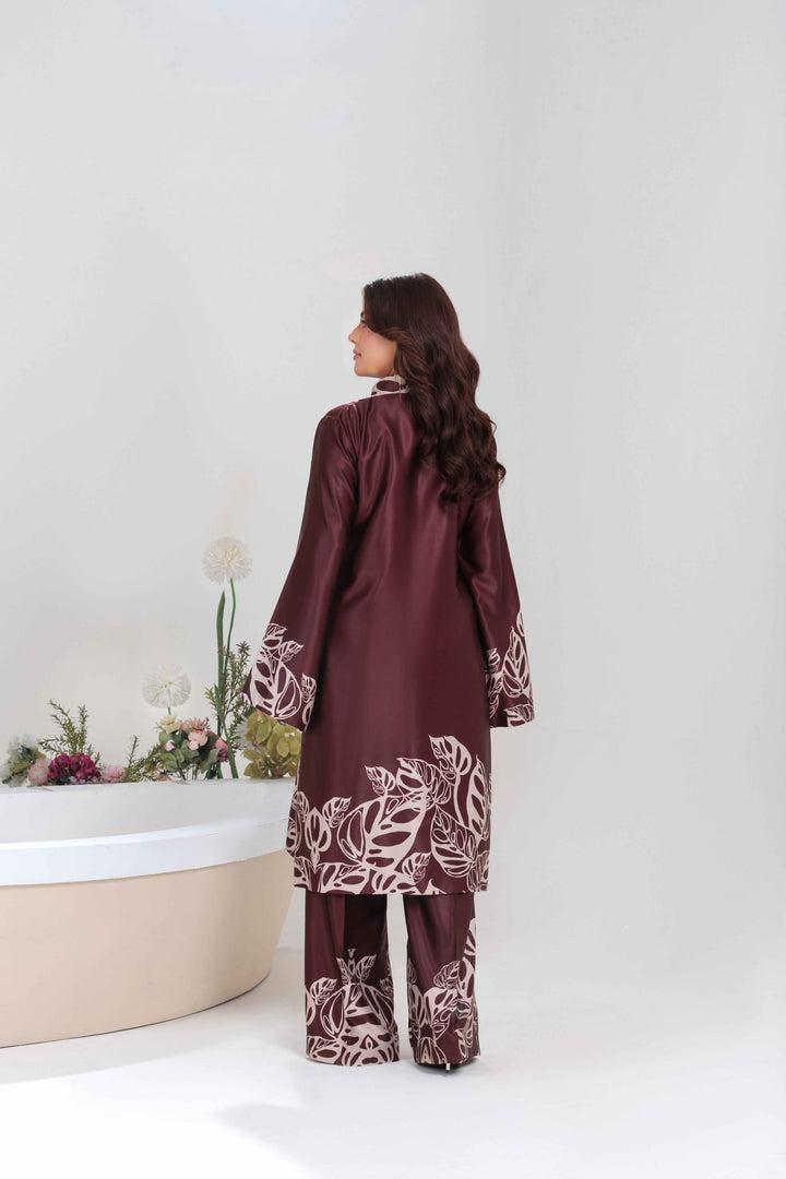 SATIN SILK PRINTED 3 PIECE SUIT - STITICHED & UNSTITCHED | Brista ...